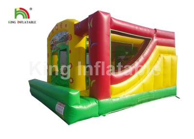 China Customized Doll House Red Inflatable Jumping Castle With Slide For Party for sale