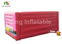 China Child 0.55mm PVC Inflatable Bounce Castle With Blower Shopping Bags Shaped for sale