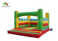 China Colorful 6 * 4m PVC Material Inflatable Jumping Castle With Blower For Rent for sale