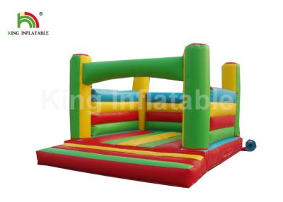 China Colorful 6 * 4m PVC Material Inflatable Jumping Castle With Blower For Rent for sale