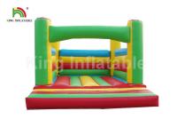 China Colorful 6 * 4m PVC Material Inflatable Jumping Castle With Blower For Rent for sale