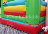 China Colorful 6 * 4m PVC Material Inflatable Jumping Castle With Blower For Rent for sale