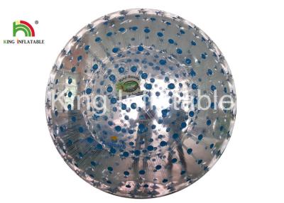 China Blue Durable Adult Inflatable Grass Rolling Zorb Ball With Customized Logo for sale