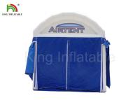 China Airproof Blue Inflatable Little House Structure Air Tent For Different Events for sale