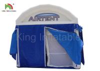 China Airproof Blue Inflatable Little House Structure Air Tent For Different Events for sale