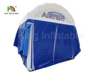 China Airproof Blue Inflatable Little House Structure Air Tent For Different Events for sale