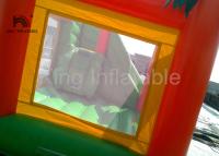 China Rainforest theme 0.55mm PVC Funny Inflatable Jumping Castle For Children / Adult for sale