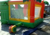 China Rainforest theme 0.55mm PVC Funny Inflatable Jumping Castle For Children / Adult for sale