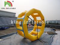 China 0.9mm PVC Tarpaulin Yellow Inflatable Circle / Roller  Water Toy For Fun Water Games for sale