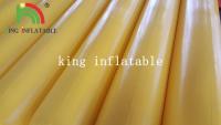 China Heat Sealed Yellow Inflatable Water Toys / PVC L 4.5m * D 0.3m Gateway / Marker Buoys for sale