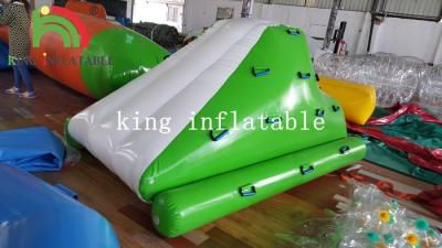 China Inflatable Mini Iceberg For Water Parks With Slide Green And White for sale