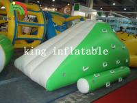 China Inflatable Mini Iceberg For Water Parks With Slide Green And White for sale