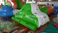 China Inflatable Mini Iceberg For Water Parks With Slide Green And White for sale
