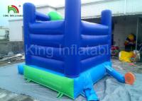 China Home / Commercial Blue PVC Bouncy Castles Inflatable , Blow up Jumping Castles for Kids for sale