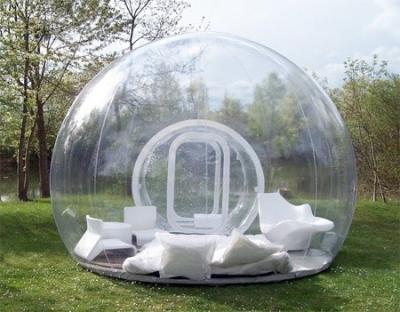 China 4m 1.0mm Clear PVC Inflatable Bubble Tent for Family Party for sale