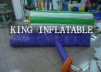 China Commercial 0.9mm PVC 3m D Inflatable Water Toys / Obstacle With Mattress for kids for sale