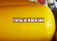 China 2m Dia Or Customized Yellow Inflatable Water Toys / PVC Cylinder Blob Water Park Use for sale