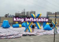 China Strong Blue / Yellow Inflatable Floating  Paintball Sport Games Blindage Durable for sale