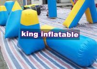 China Strong Blue / Yellow Inflatable Floating  Paintball Sport Games Blindage Durable for sale