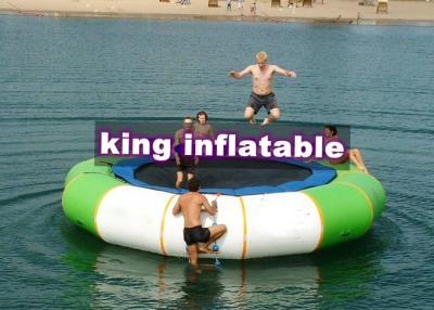 China 3m D Aquatic Inflatable Trampoline PVC Water Toy Without Steel Spring For Water Park for sale