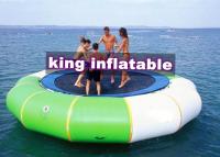 China 3m D Aquatic Inflatable Trampoline PVC Water Toy Without Steel Spring For Water Park for sale