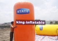 China Yellow / Orange Inflatable Water Floating Buoys , Lead Free PVC Floating Toys for sale
