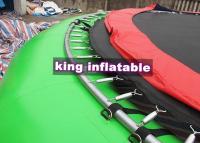 China Aquatic Green / White Jumping Inflatable Water Toy , PVC 5m Diameter Water Trampoline for sale