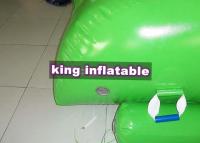 China Mini Iceberg Inflatable Water Parks With Slide 4m x 3m Green PVC Tarpaulin for sale