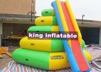 China Colorful Inflatable Water Parks Combo Water Tower Slide And Iceberg , Climb N Slide for sale
