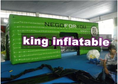 China Green Inflatable Cube Tent For Advertisement / Inflatable Different Event for sale