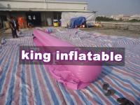 China Purple / Blue 0.9mm PVC Inflatable Big Air Slide / Circle / Blob For Water fun for sale