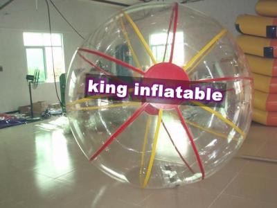 China 1.0mm TPU Zipper Colorful Water Balls Transparent For Amusemnt Park for sale