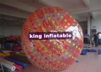 China Cushion Inflatable Zorb Ball / Color D-Ring Inflatable Ball Zorb Rollig With Ramp for sale