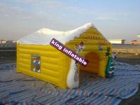 China Inflatable Yellow Carton House Event Tent Both For Indoor And Outdoor House for sale