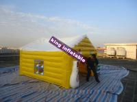 China Inflatable Yellow Carton House Event Tent Both For Indoor And Outdoor House for sale