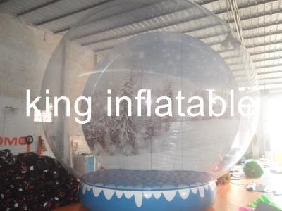 China Exhibition Show Christmas Inflatable Snow Globes Outdoors 3m Diameter for sale
