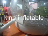 China Custom Clear PVC Bubble Balloon Inflatable Snow Globe Tent With Airtight Base for sale