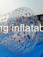 China 1.0mm PVC / TPU Inflatable Cylindrical Roller Transparent Water Toy For Water Park for sale