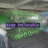 China Commercial Clear PVC / TPU Inflatable  Walking On Water Cylindrical Toy For Water Park for sale
