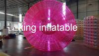 China Inflatable Water Toy , Transparent Red PVC / TPU  Water Roller For Kids / Adults for sale