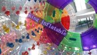 China 1.0mm PVC / TPU Inflatable Water Toy 2.8m Long 2.4m Diameter Transparent Water Roller for sale