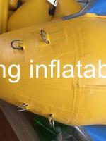 China Sea Inflatable Fly Fishing Pontoon Boats For Children And Adult 0.9mm PVC Tarpaulin / Banana Boat Price for sale