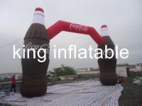 China Coca Cola Bottle Shape Inflatable Arches For Advertising / Inflatable Entrance Arch for sale