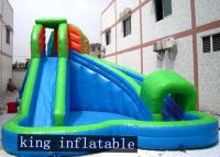 China 7 x 3m Cute Inflatable Water Slide Yellow Plato PVC Tarpaulin Pool Slide For Kids for sale