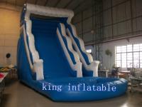 China 7 x 3m Cute Inflatable Water Slide Yellow Plato PVC Tarpaulin Pool Slide For Kids for sale