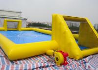 China Inflatable Soccer Game / football Field Sports Equipment With 0.45mm - 0.55mm PVC Tarpaulin for sale