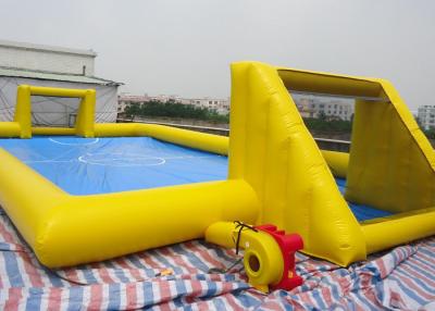 China Inflatable Soccer Game / football Field Sports Equipment With 0.45mm - 0.55mm PVC Tarpaulin for sale