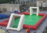 China Standar Football Inflatable Sports  Games / Soccer Field Sports Equipment With For Family Fun for sale