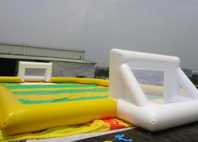 China Family Inflatable Soccer Field Sports Equipment With 0.45mm - 0.55mm PVC for sale
