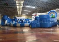 China Adult Outdoor Inflatable Water Parks , Pool Obstacle Course Play Equipment for sale